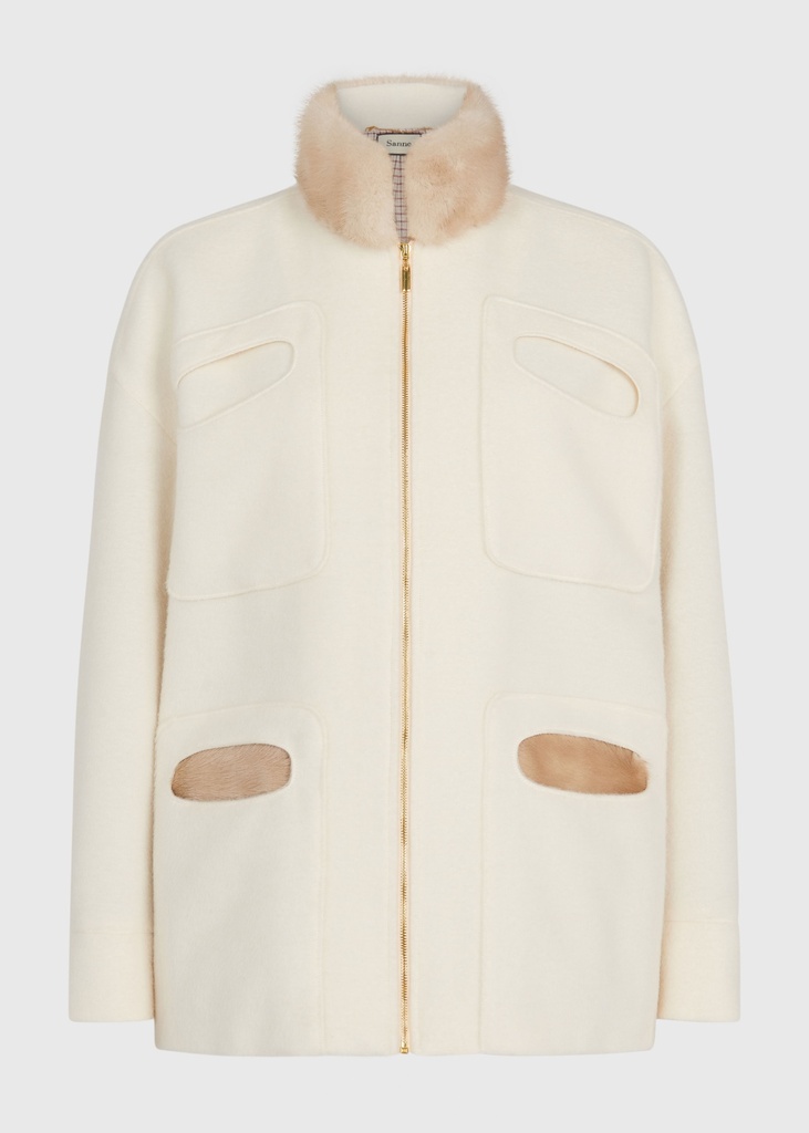 Cream Alpaca Coat | Sanne