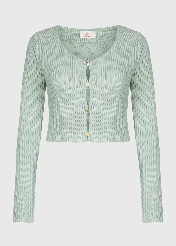 Mint Knit Cardigan | Sanne
