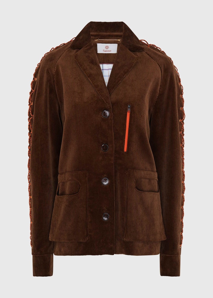 Maple Cordy Lace-Up Coat | Sanne